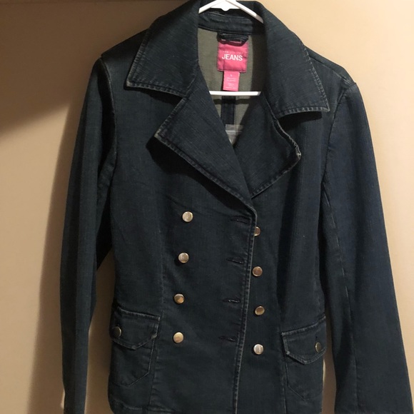 The Limited | Jackets & Coats | Denim Pea Coat | Poshmark